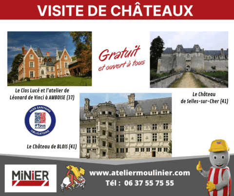 Visite de châteaux et églises avec l'équipe de la SAS ATELIER MOULINIER